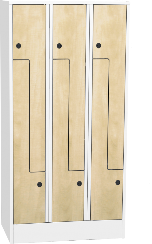 Space-saving metal “Z” locker with compact laminate doors SZS_33_A_L ...