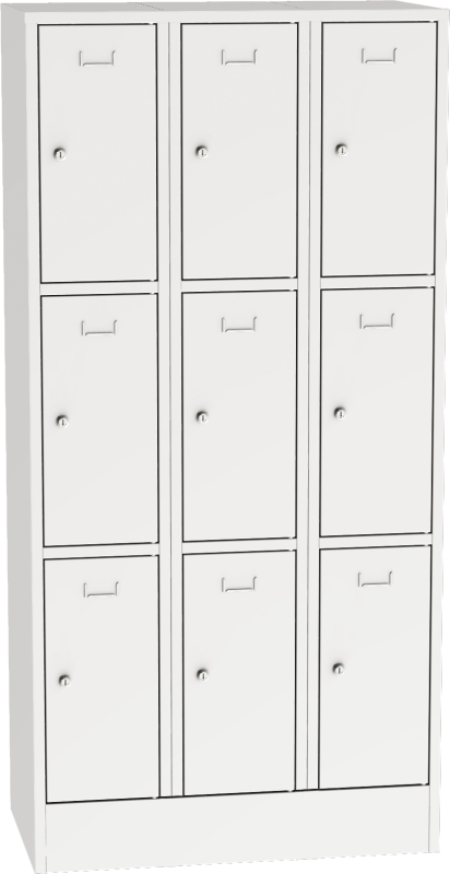 Steel Locker with Lockable Compartments SBS_33_9 | Kovos.cz