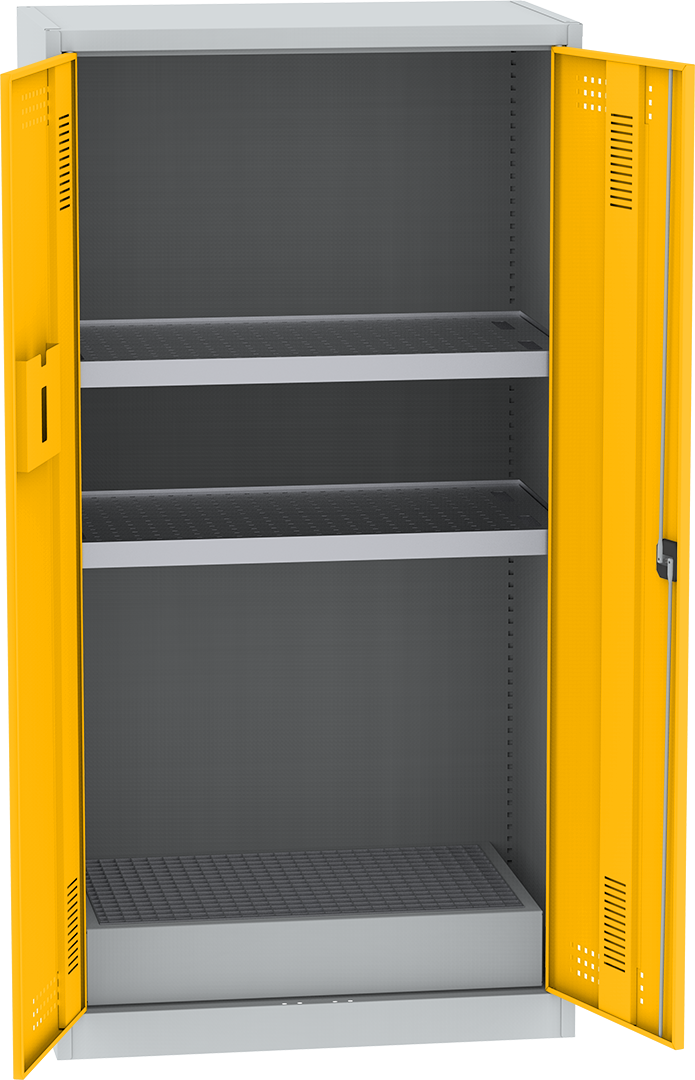 Oil storage cupboard (w/ drip tray racks) SCH_0050 | Kovos.cz